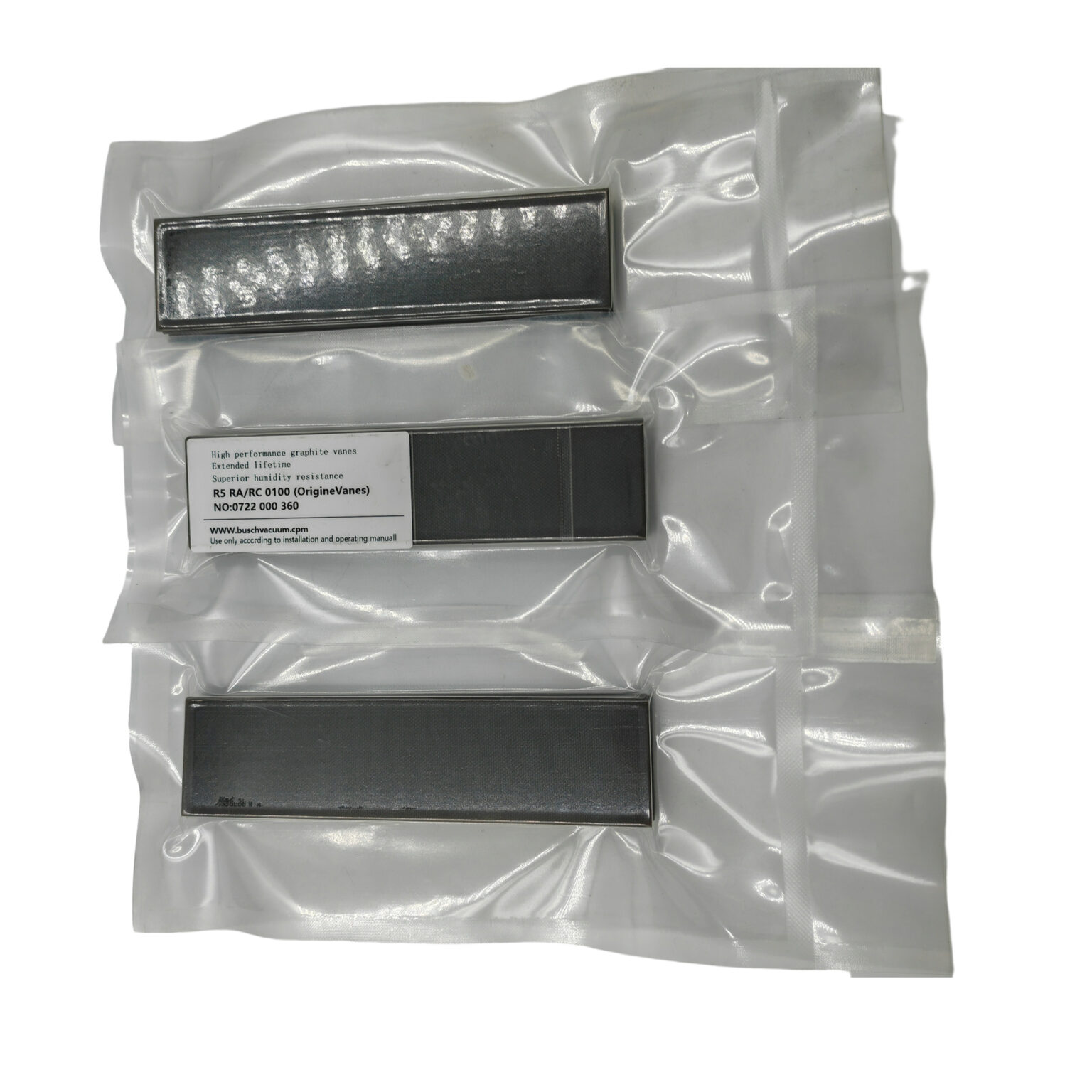 0722000066 Original Busch Set of 4 Vacuum Vanes - Vacuum Pump Spare Parts